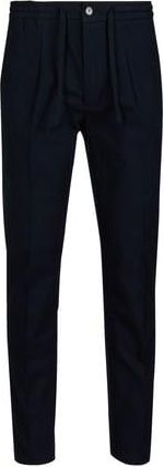 Aur&eacute;lien Pantalon droit en coton m&eacute;lang&eacute;