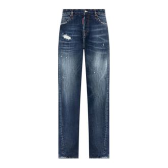 Dsquared2 Femme, Jeans, Bleu, Taille: 42 FR Loose Twst Jeans