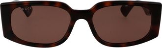 Gucci Lunettes De Soleil - Marron