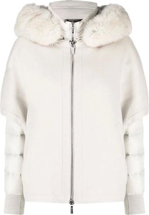 Moorer Femme, Vestes, Blanc, Taille: 38 FR Pegaso CWR Jacket
