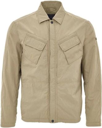 Paul & Shark Homme, Vestes, Beige, Taille: M Manteau en polyester avec coupe ajust&eacute;e