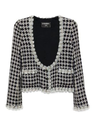 Chanel veste à simple boutonnage (2005) - Bleu