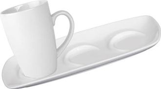 Holst Porzellan FD 131 SET 9 2-tlg. Porzellan Frappuccino-Melange Conform Weiß 1 Set