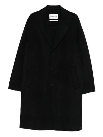 Amaranto manteau &agrave; boutonni&egrave;re - Noir