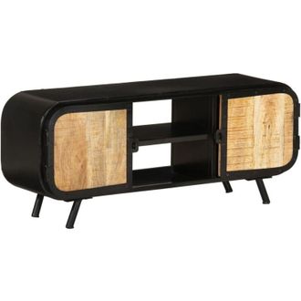 vidaXL Meuble tv 110x30x45 cm Bois de manguier brut