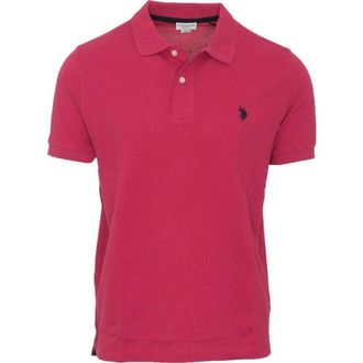 U.S.Polo Association Casual Logo Sport Polo Shirt - - Tops - Herren - Rosa - 3XL