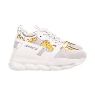 Versace Homme, Chaussures, Blanc, Taille: 42 1/2 EU Slippers