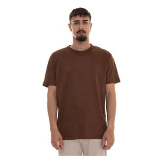 GANT Homme, Tops, Brun, Taille: M T-shirt &agrave; manches courtes et col rond