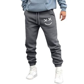 Generic Baggy Pantalon Homme Large Sport Jogging Y2k Détente Travail Ample Sweatpants Grande Taille Mens Mode Dintérieur Taille Elastique Pantalons Extensible