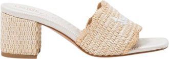 Twinset Femme, Chaussures, Beige, Taille: 39 EU Mules &agrave; talons