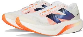 New Balance Mens FuelCell SuperComp Elite V4 Running Shoe, White/Angora/Hot Mango, 9.5