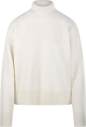 Ami Femme, Pulls, Beige, Taille: 38 FR ADC Pull &agrave; col roul&eacute;
