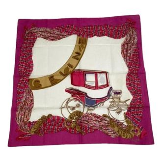 Celine Foulard en soie Pre-owned - Femme - Pre-owned - Rose - Taille: ONE Size