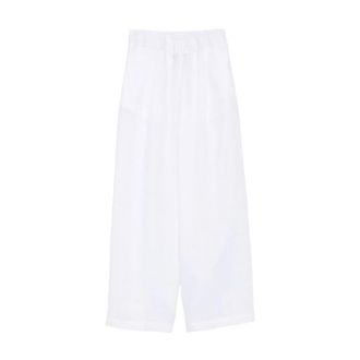 Semicouture Femme, Pantalons, Blanc, Taille: 36 FR Cropped Pantalons