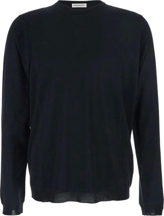 Goes Botanical Goes Botanical, Homme, Pulls, Noir, Taille: XL Pull ras du cou à épaules tombantes