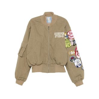 KidSuper Studios Homme, Vestes, Beige, Taille: L Patchwork Face Twill Jacket