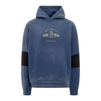 Willy Chavarria Cotton Hoodie - - Sweatshirts & Hoodies - Herren - Blau - S