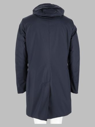 Moorer Technical Polyester Coat - Navy