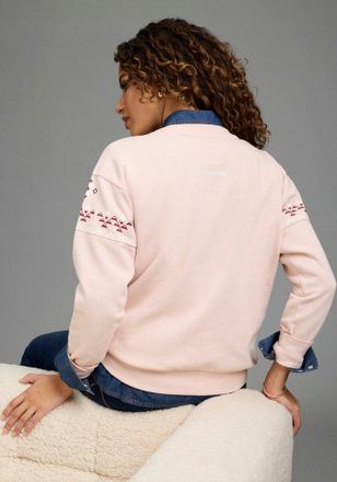 Kangaroos Sweatshirt Oversize-Passform, mit Rundhals, h&uuml;ftbedeckende L&auml;nge