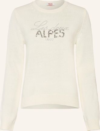 Liu Jo Liu Jo Pullover Mit Schmucksteinen weiss