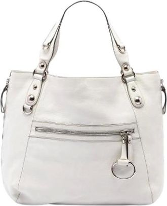 Gucci Pre-owned Vintage Tote - Femme - Pre-owned - Blanc - Taille: ONE Size