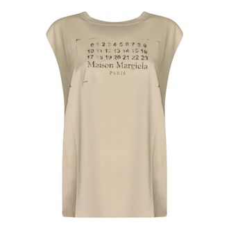 Maison Margiela &Auml;rmelloses Top - - Tops - Damen - Beige - S