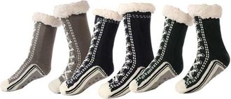 Generic Accordinglye Chaussons en cachemire ultra épais pour la maison Chaussettes dhiver chaudes douces et antidérapantes pour homme et femme, 3 pièces A., T