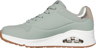 Skechers Damen UNO Golden Air Turnschuhe, Sage Durabuck/Silver Trim, 39.5 EU