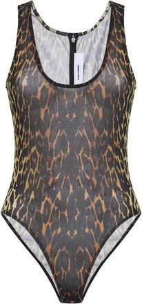 Alex Perry Femme, Tops, Multicolore, Taille: 40 FR Body en maille imprim&eacute; l&eacute;opard