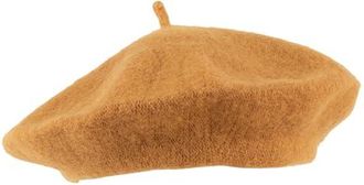 Hat To Socks B&eacute;ret Fran&ccedil;ais en Laine M&eacute;lang&eacute;e &agrave; Couleurs Unies, pour Les Femmes et Les Hommes (Moutarde)