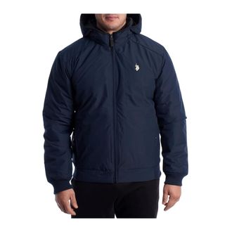 U.S.Polo Association U.s. Polo Assn., Homme, Vestes, Bleu, Taille: M Bomber Jacket avec Capuche