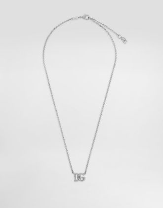 Dolce & Gabbana Gliederhalskette Mit Dg-logo - Mann Bijoux Silber Metall Onesize