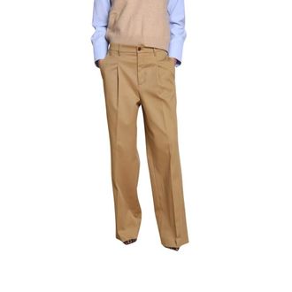 Mason's Femme, Pantalons, Beige, Taille: 38 FR Pantalon Chino Jambe Large Beige