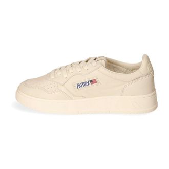 Autry Homme, Chaussures, Beige, Taille: 42 EU Baskets Bas en Cuir de Ch&egrave;vre