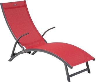 Hesperide Hesperide - Transat Samba grenade & graphite en aluminium traité époxy - Hespéride