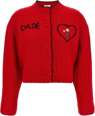 Chlo&eacute; Cardigan - Rouge