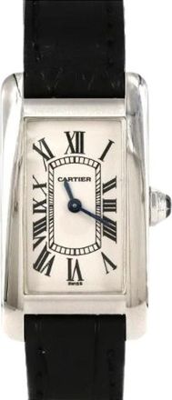 Cartier Pre-owned Tank Americaine Or Blanc Femme - Femme - Pre-owned - Blanc - Taille: ONE Size