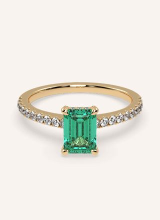 VEYNOU Veynou Ring Darcy Smaragd Aus 14 Karat Gelbgold Und 1ct. Smaragd Und Lab-Grown Diamanten gold