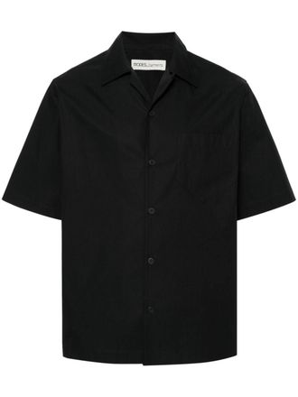 MODES chemise en popeline à manches courtes - Noir