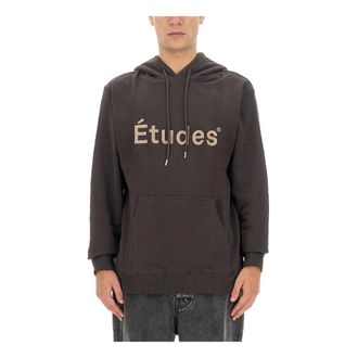 &Eacute;tudes Studio Homme, Sweatshirts et sweats &agrave; capuche, Brun, Taille: L Klein Sweat &agrave; capuche