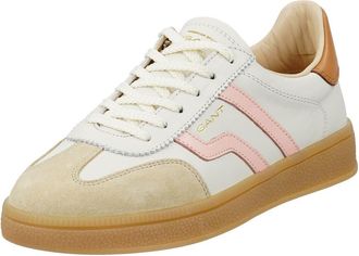 GANT FOOTWEAR Damen CUZIMA Sneaker, Offenes Wei&szlig;, Rosa, Pfirsichfarben, 39 EU
