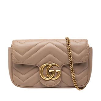 Gucci Pre-owned Vintage Quilted Mini Crossbody - Femme - Pre-owned - Beige - Taille: ONE Size