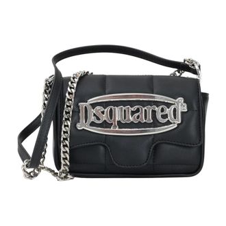 Dsquared2 Femme, Sacs, Noir, Taille: ONE Size Élégant Sac à Bandoulière Noir