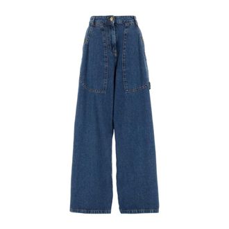 Etro Pegaso Embroidery Wide-Leg Jeans - - Jeans - Damen - Blau - W27