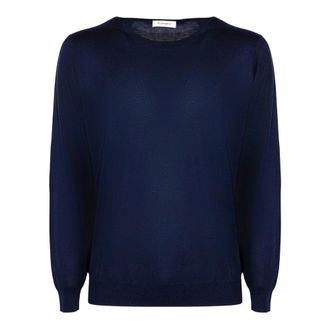 KANGRA Pullover aus Seiden- und Baumwollmischung - - Knitwear - Herren - Blau - 2XL
