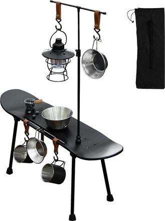 Generic Faltbarer Skateboardtisch, Skateboardtisch, Picknicktisch, faltbar, f&uuml;r einen U&szlig;-Bereich, dekorativ, faltbar, f&uuml;r, Wandern, Grillen, Camping