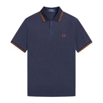 Fred Perry Laurel Crown Polo Navy/Ice - - Tops - Herren - Blau - 4XS