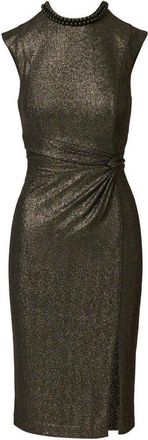 Adrianna Papell Midikleid Pearl Metallic Midi Dress Glam, shimmering cocktail midi dress