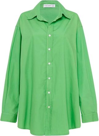 Faithfull The Brand Femme, Blouses et Chemises, Vert, Taille: 38 FR Vega Cotton Poplin Shirt Dress