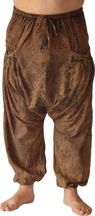 Panasiam Chill Pants, Stonewashed Dark Brown, M